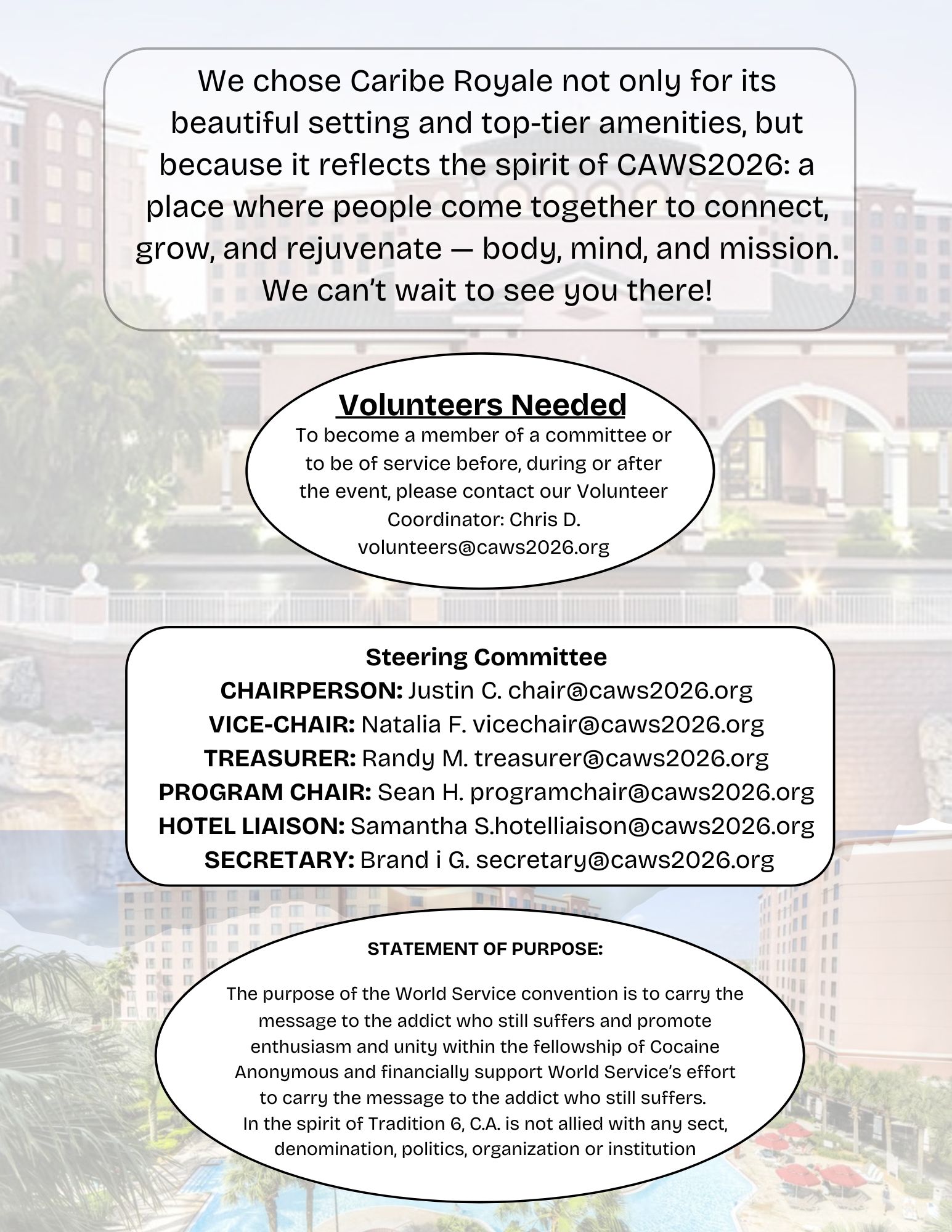November Newsletter – CAWS 2026